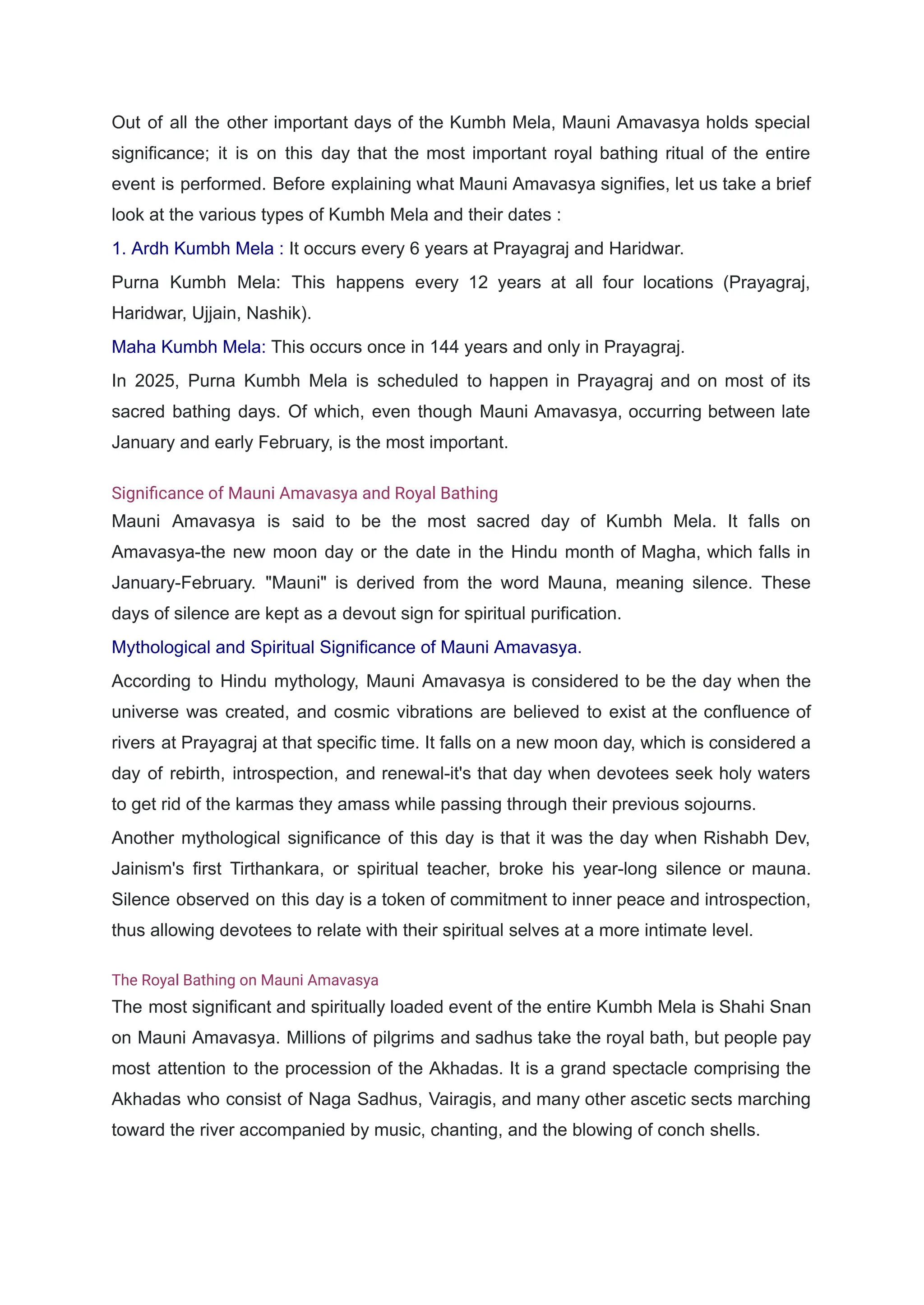 Kumbh Mela 2025: Where Faith, Culture, and Spirituality Meet | PDF