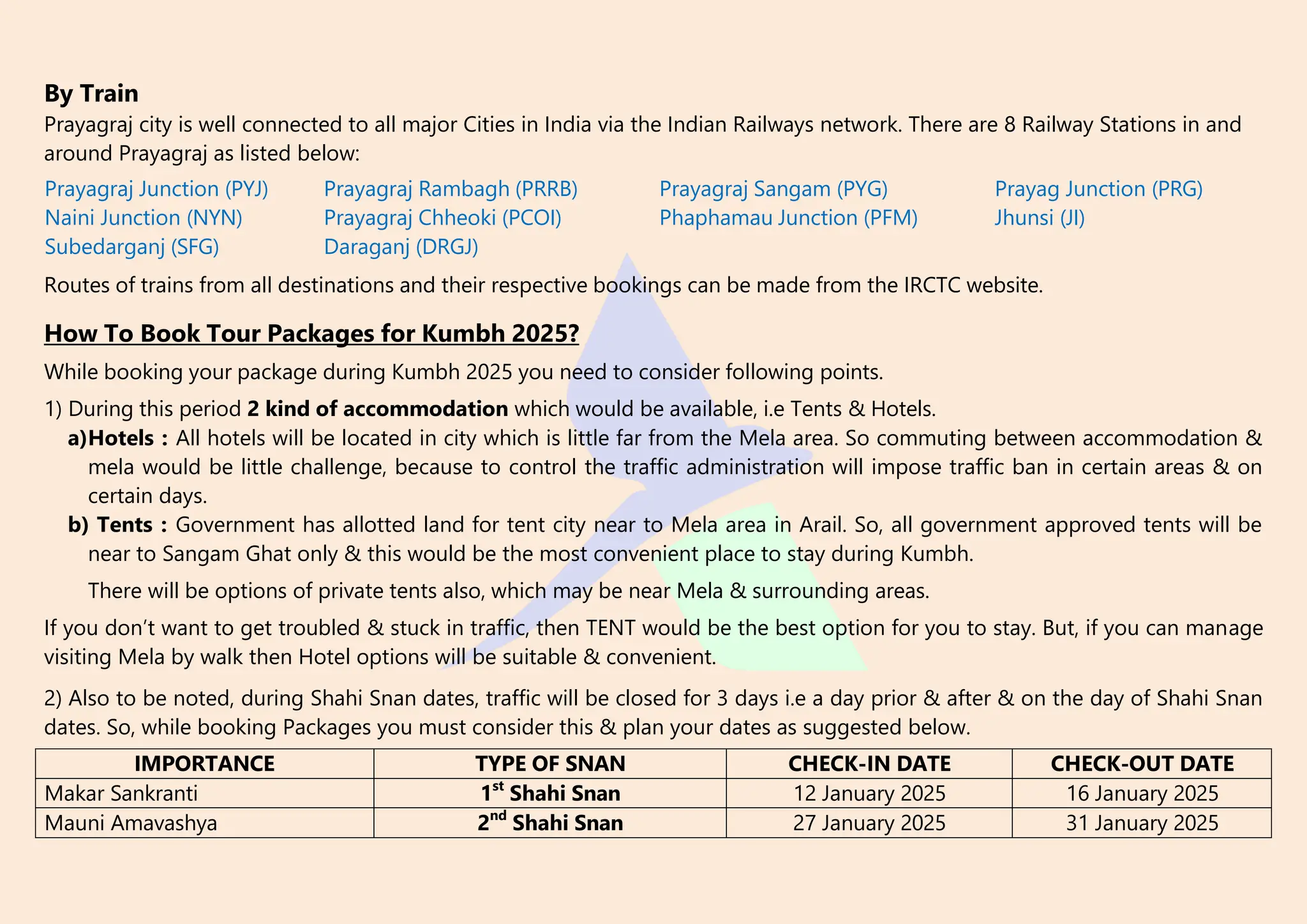 Maha Kumbh Mela Prayagraj 2025 Tour Packages | PDF