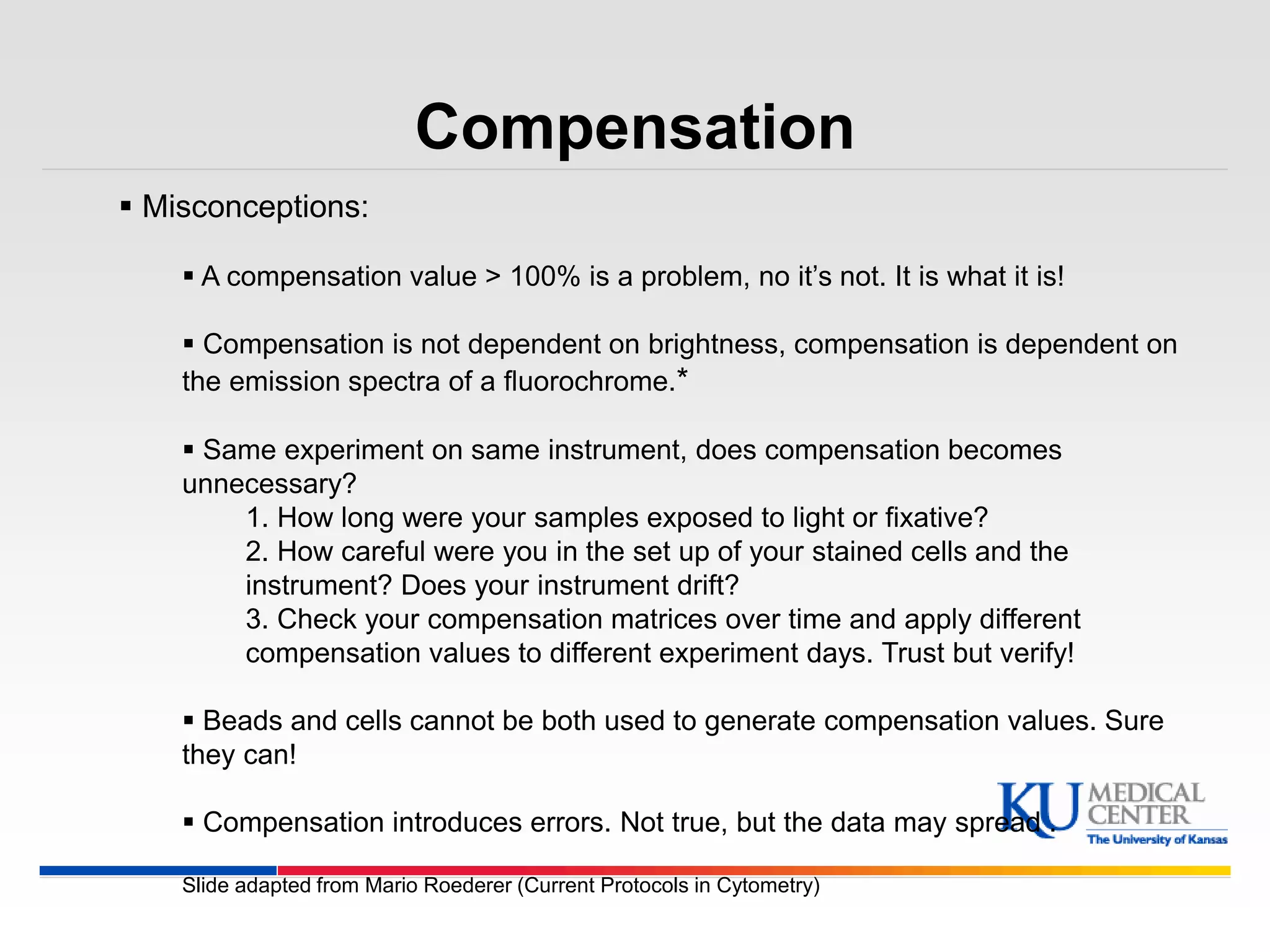 Flow Cytometry Compensation Bright vs Dim Controls | PPTX
