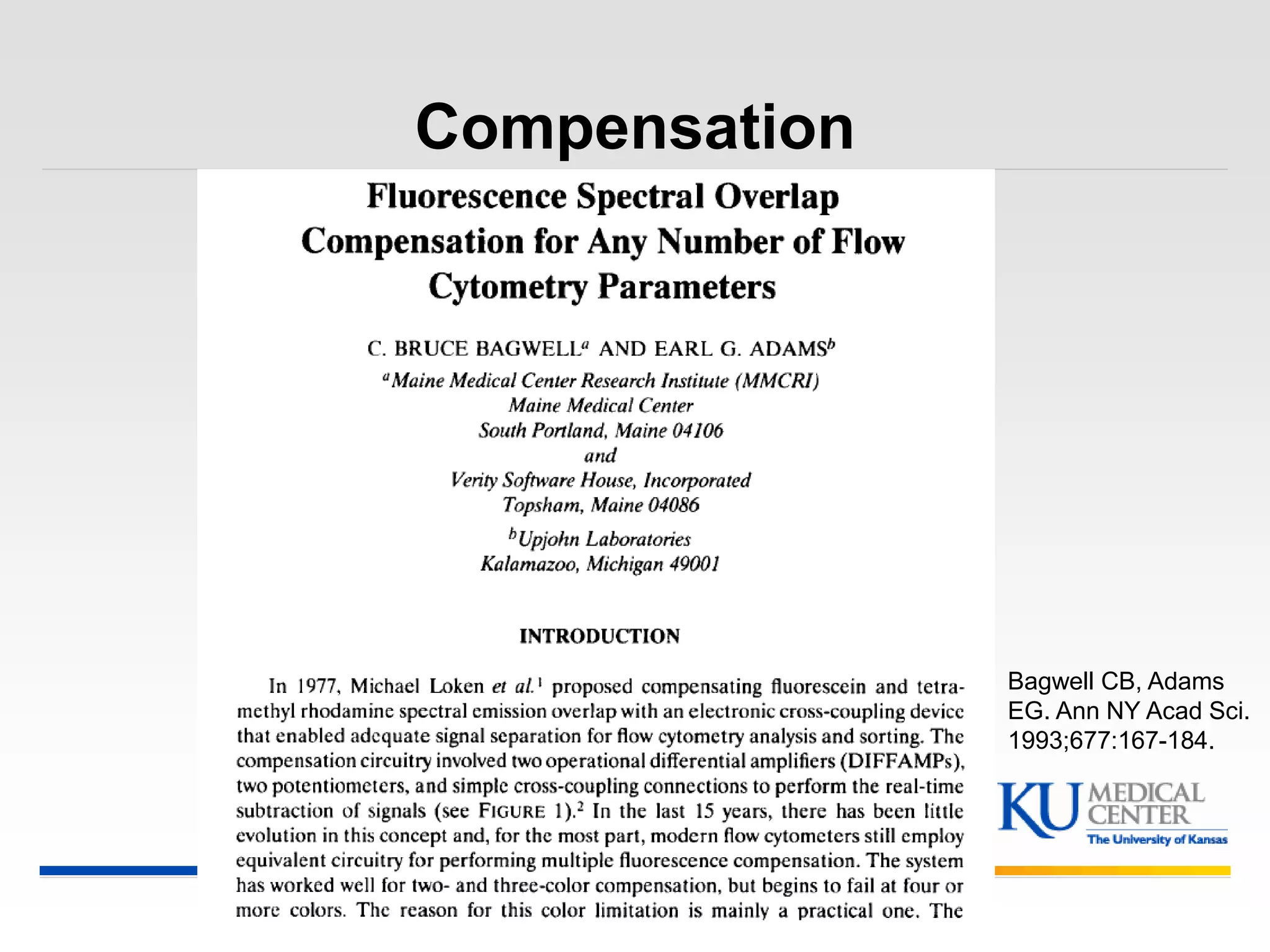 Flow Cytometry Compensation Bright vs Dim Controls | PPTX