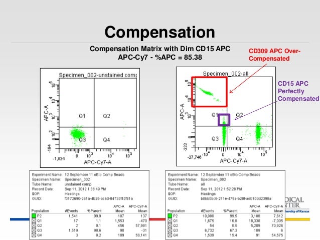 Flow Cytometry Compensation Bright vs Dim Controls