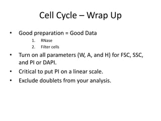 DNA cell cycle by flow cytometry | PPTX