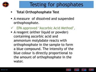 Phosphate as a Water Quality Parameter | PPTX