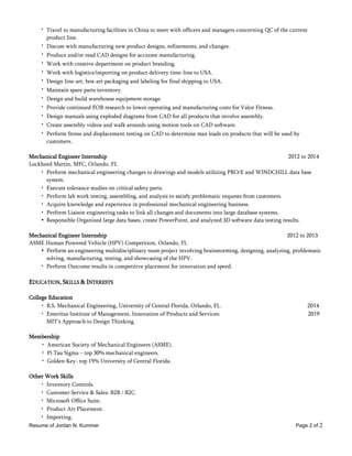 Kummer resume | PDF