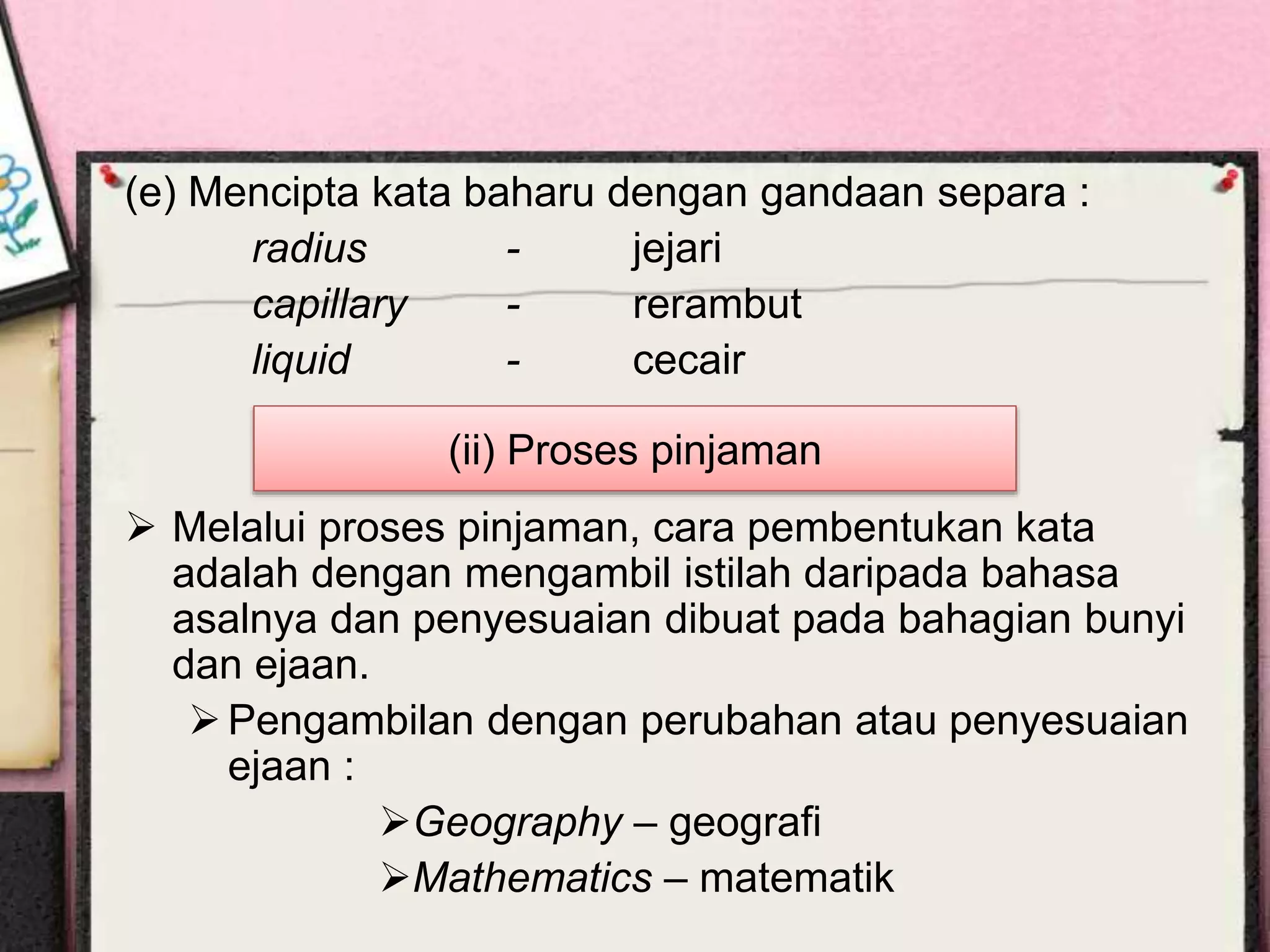Morfologi Bahasa Melayu (Pembentukan Perkataan Baharu) | PPTX