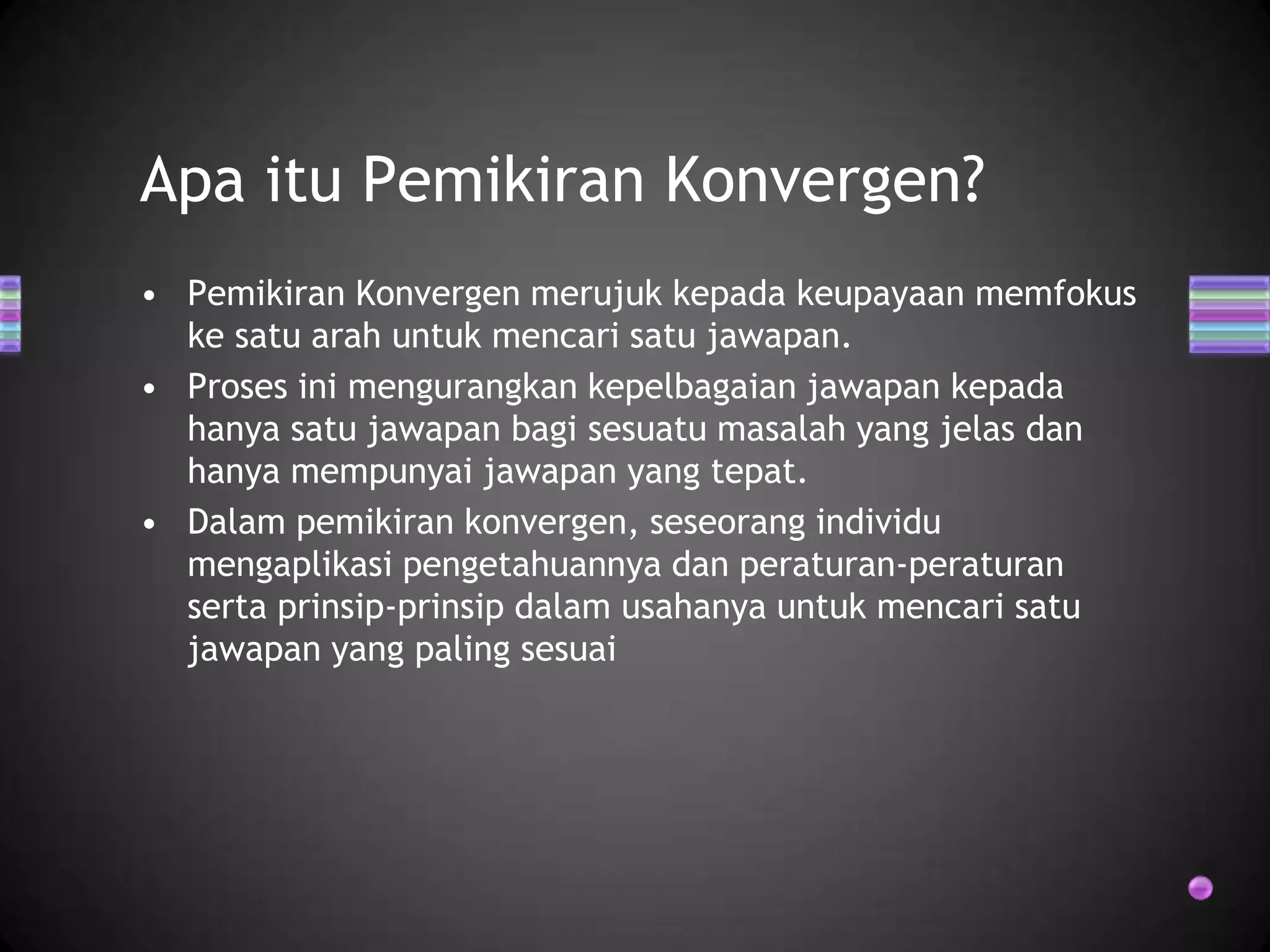 kaedah pembelajaran pj konvergen | PPT