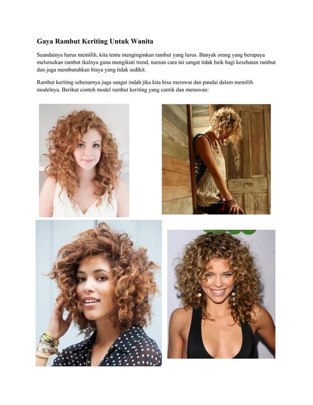 Kumpulan Model Rambut Terbaru | PDF