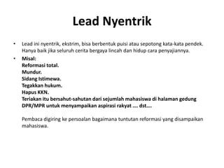 Kumpulan Tips Menulis Berita | PPTX