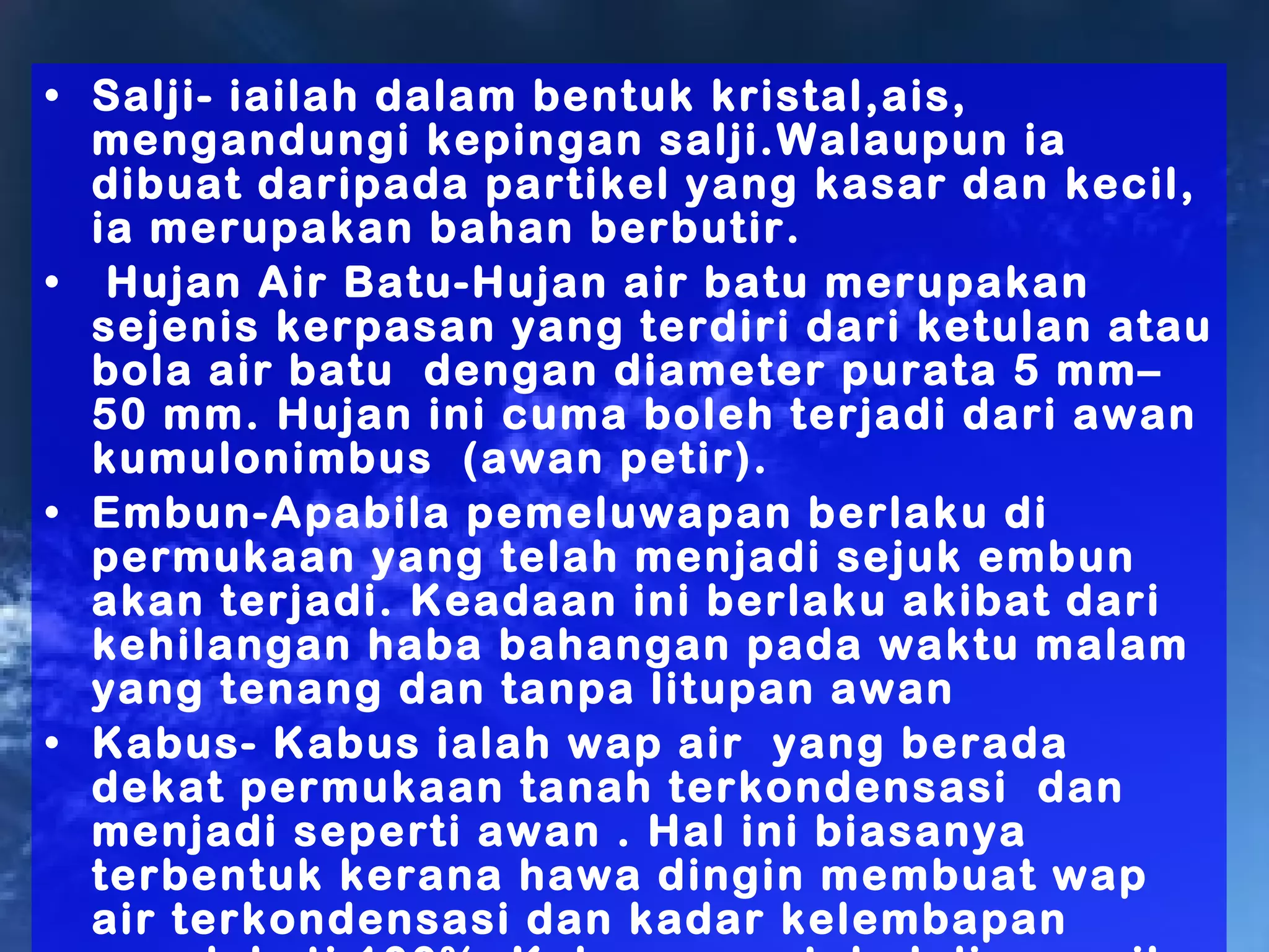 Kumpulan hujan-jenisjenis-awan-dan-faktor-cuaca-dan-iklim | PPT