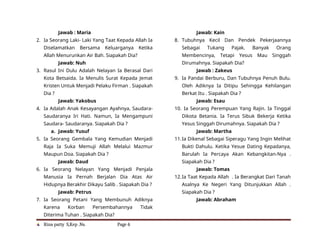 Kumpulan PermainanAlkitab yang bagus untuk dilakukan | DOCX