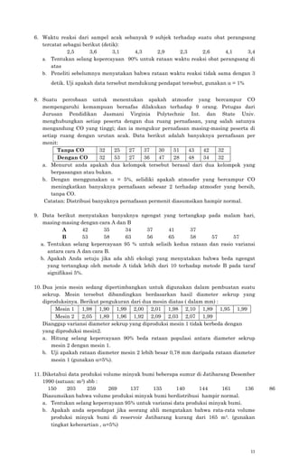 Kumpulan soal-latihan-andat-statdas-biostat-2011 | PDF