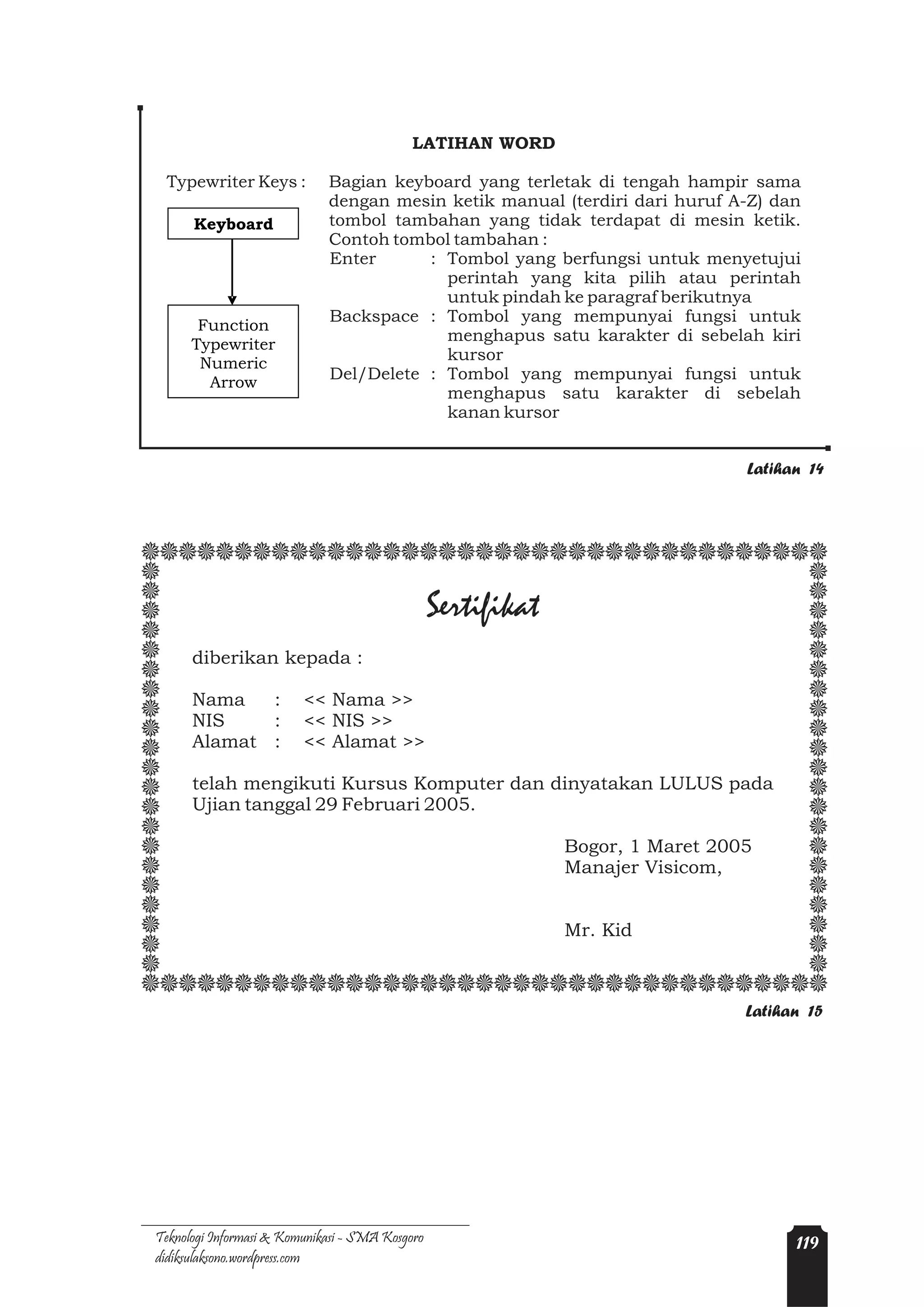 Kumpulan soal-latihan-praktik-word-kls-x | PDF
