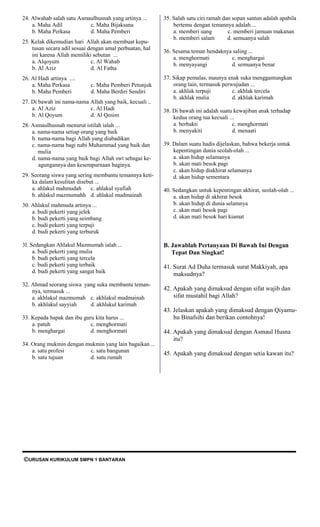 Kumpulan soal-pend-agama-islam | PDF