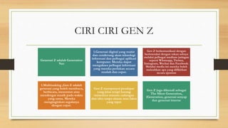 PEMBANGUNAN PENDIDIKAN PERPADUAN GENERASI Y& Z | PPT