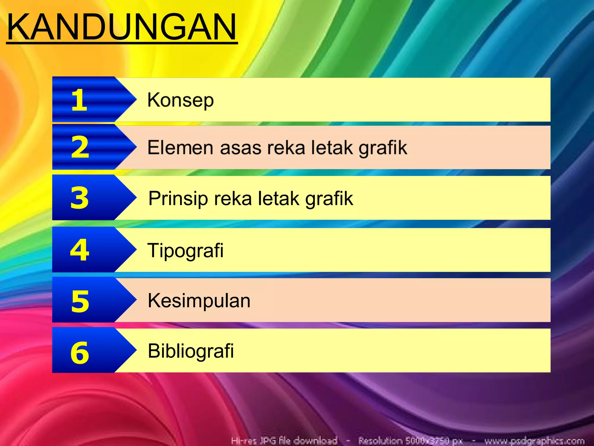 KONSEP ASAS GRAFIK MENGHASIL BAHAN GRAFIK YANG BAIK | PPT
