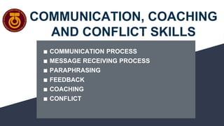 Kumpulan 4 - Communication, Coaching and Conflict skills | PDF | Careers