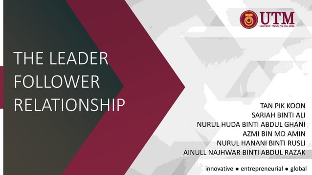 Kumpulan 5 - The Leader Follower Relationship | PPT