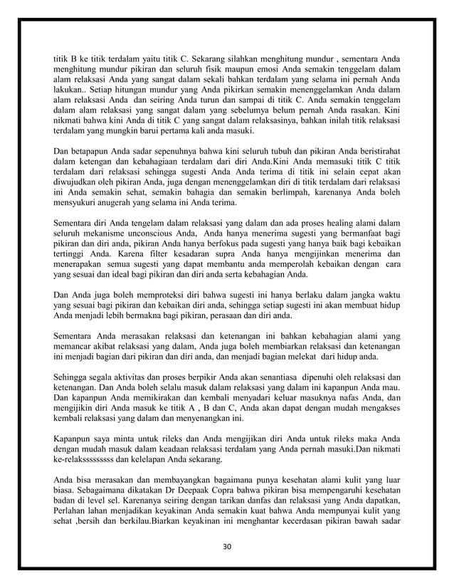 Kumpulan artikel populer healing with hypnosis yus | PDF