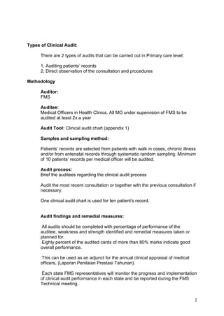 Kumpulan audit klinik | PDF | Resume Writing and Advice | Job Search