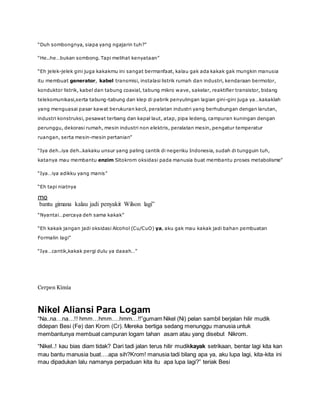 Kumpulan cerpen kimia | DOCX