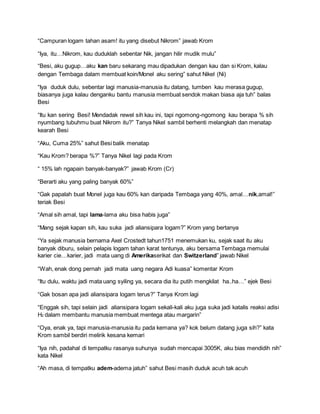 Kumpulan cerpen kimia | DOCX