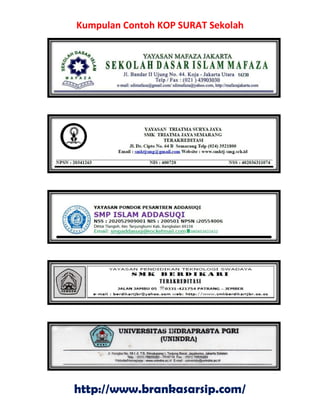 Kumpulan Contoh Kop Surat Sekolah-BrankasArsip.Com
