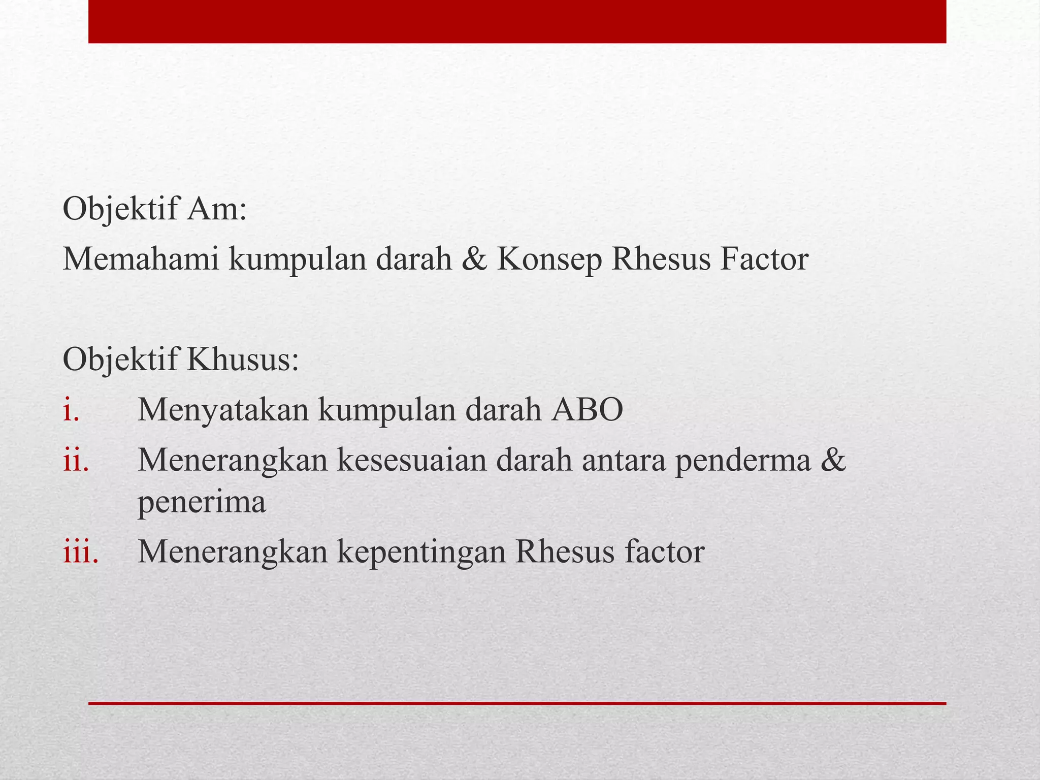 Kumpulan Darah & Rhesus Factor | PPT