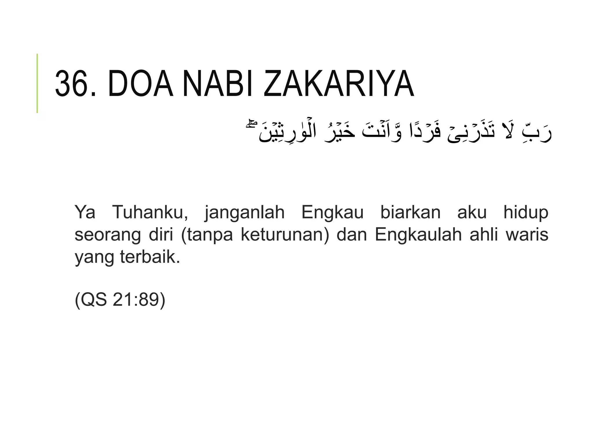 Kumpulan Doa-doa yang diajarkan Allah dalam Al Quran_MAH.pptx