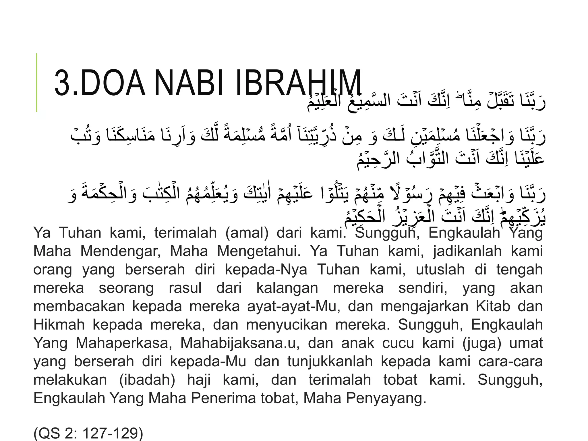 Kumpulan Doa-doa yang diajarkan Allah dalam Al Quran_MAH.pptx