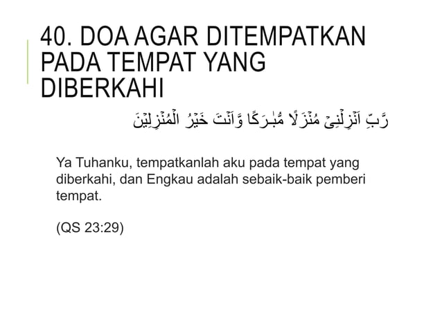 Kumpulan Doa-doa yang diajarkan Allah dalam Al Quran_MAH.pptx