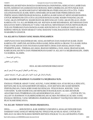 Kumpulan do’a acara formal mufdil's weblog | PDF
