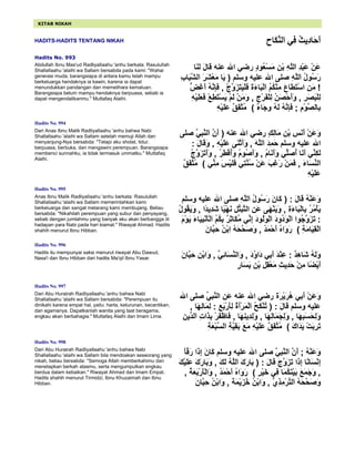 Kumpulan hadits nikah | PDF