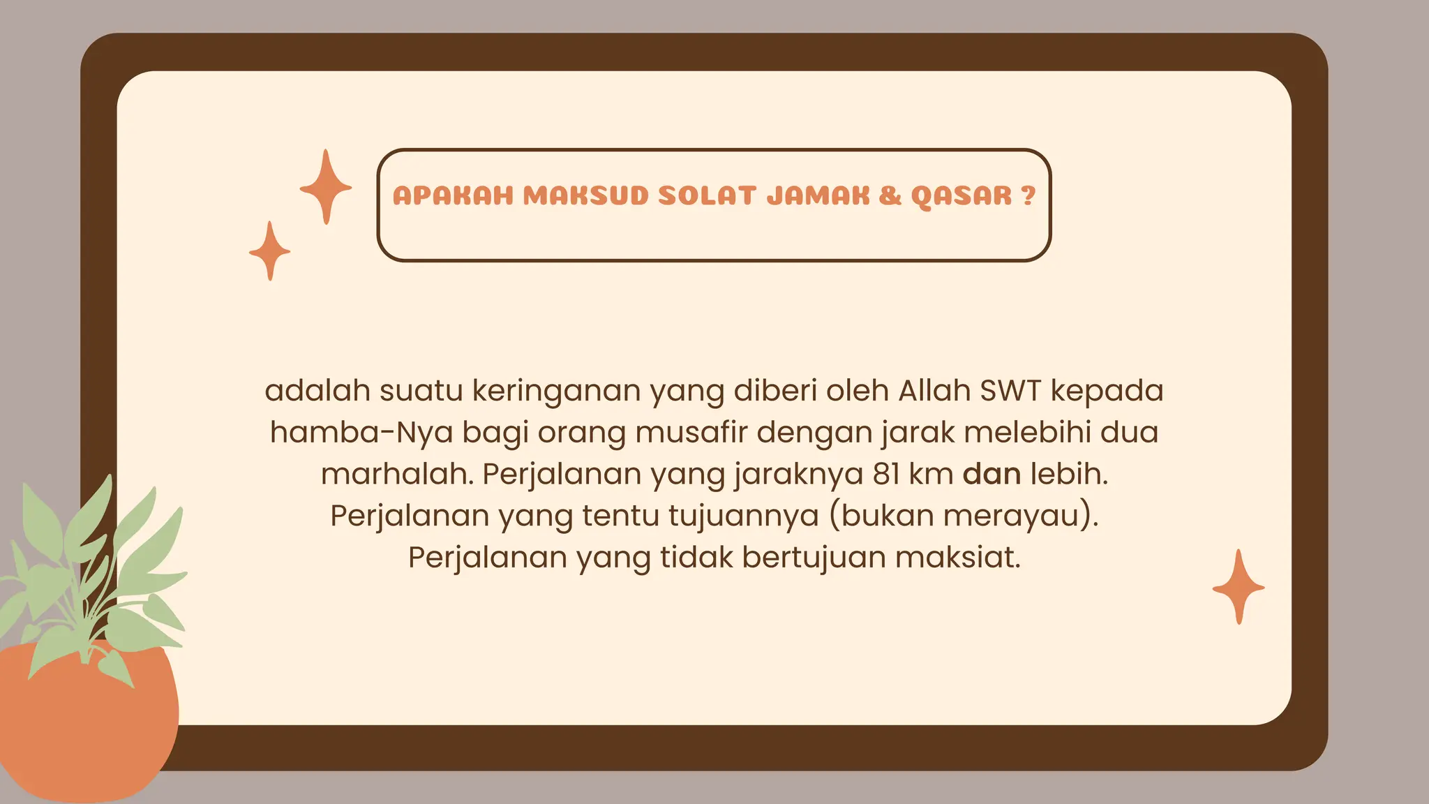 IBADAH SOLAT JAMAK & QASAR TINGKATAN DUA | PPT