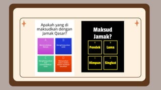 IBADAH SOLAT JAMAK & QASAR TINGKATAN DUA | PDF