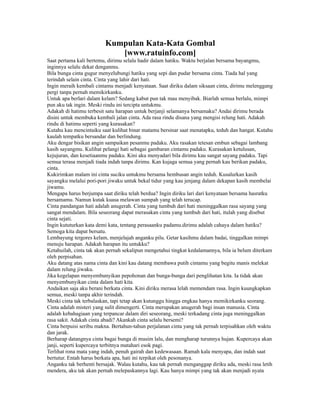 Kumpulan kata kata gombal | DOC