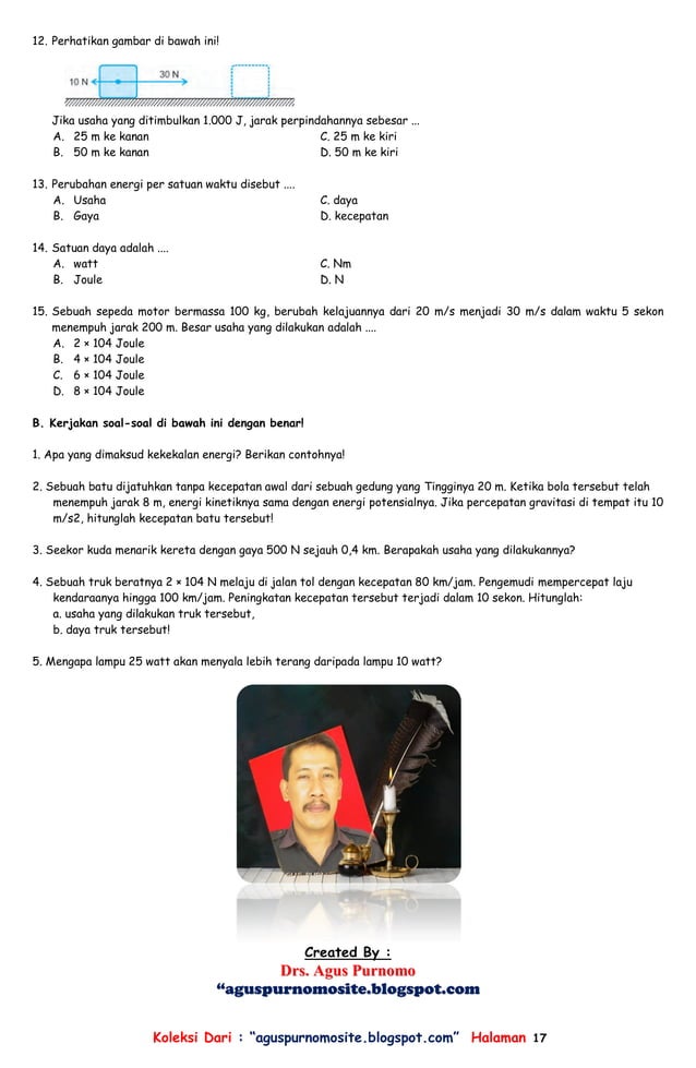 Kumpulan Latihan Soal IPA SMP Kelas VIII Lengkap 1 Tahun | PDF