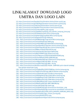 Kumpulan logo umitra dan lainnya | DOCX | Web Design and HTML | Internet