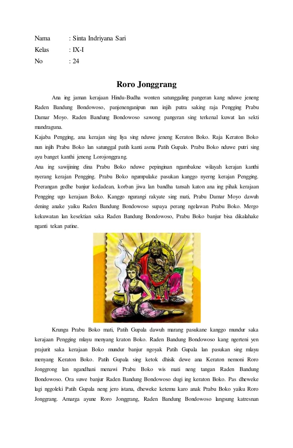 Kumpulan mite bahasa jawa