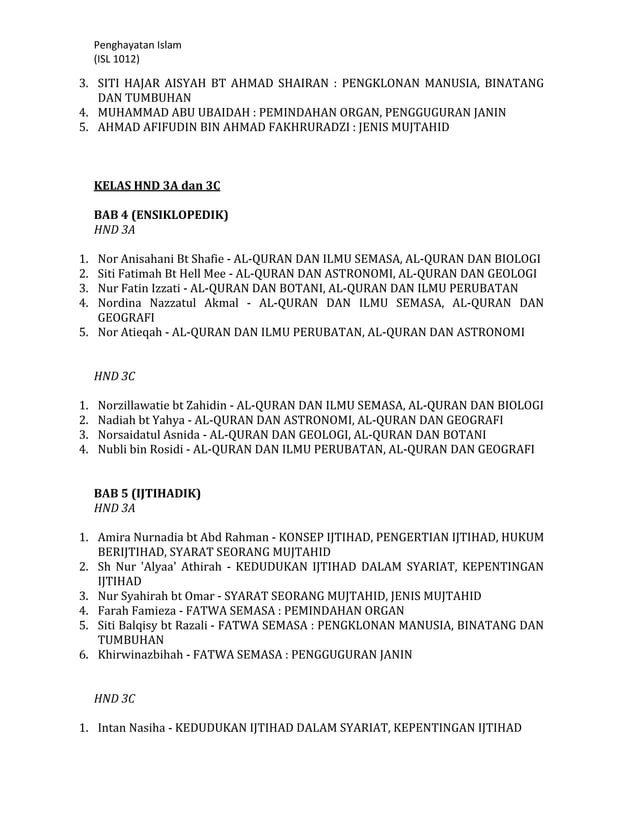 Kumpulan Pembentangan | PDF