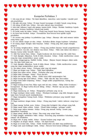 Kumpulan Peribahasa | DOCX