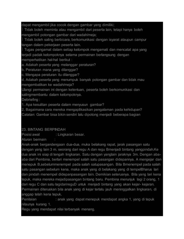 Kumpulan Permainan Pramuka Pdf