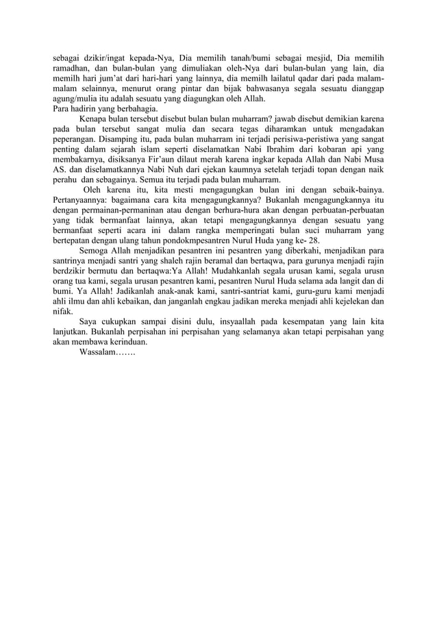 Kumpulan pidato bahasa arab | DOCX