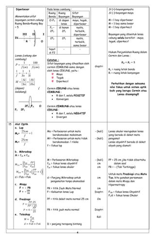 Kumpulan rumus Fisika Smp lengkap | PDF