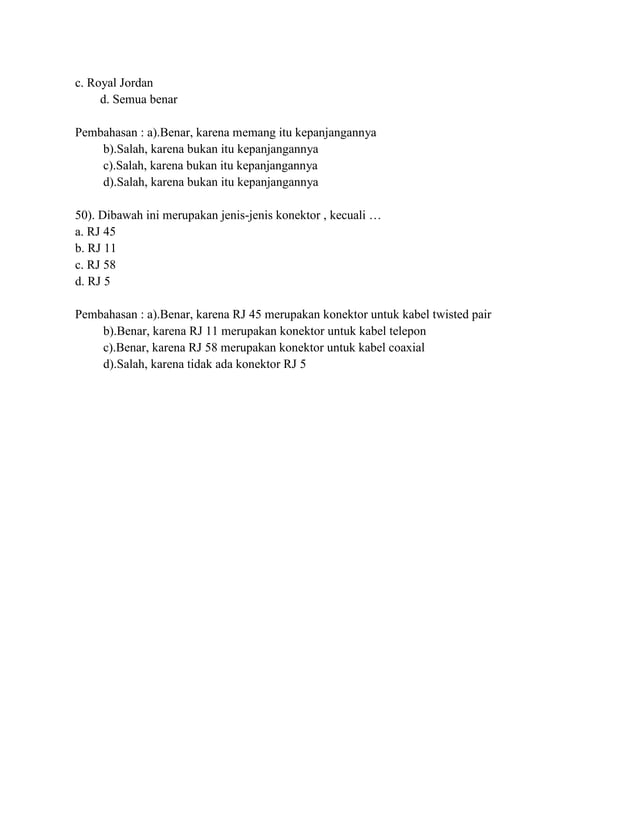 Kumpulan soal beserta pembahasan | PDF