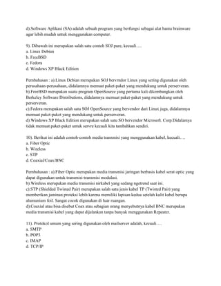 Kumpulan soal beserta pembahasan | PDF