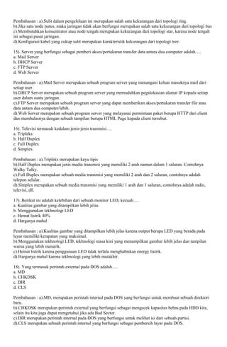 Kumpulan soal beserta pembahasan | DOC