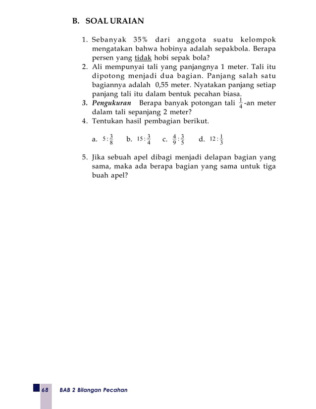 Kumpulan Soal Matematika Elas 7 | PDF