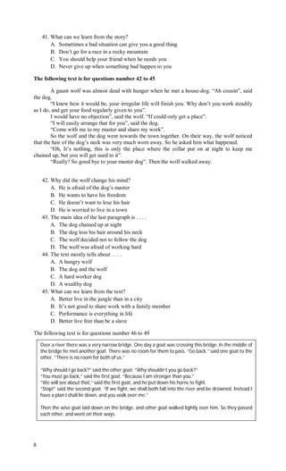 Kumpulan soal narrative text un challenge | PDF