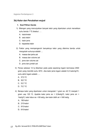Kumpulan Soal PKB IPA SMP Modul KK-C | PDF