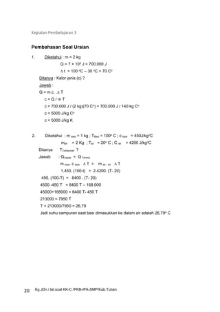 Kumpulan Soal PKB IPA SMP Modul KK-C | PDF